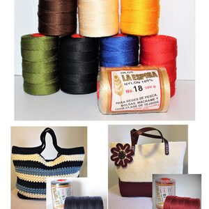 La Espiga No.18 100% Nylon Omega, Crochet Thread, Thread for Crafts ...