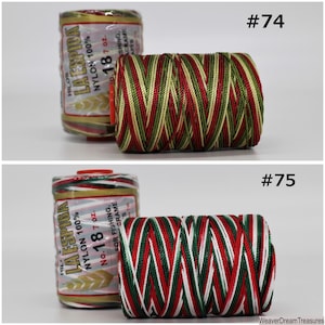 La Espiga No.18 Variegated (omega) - 100% Nylon, Crochet Thread, Thread ...