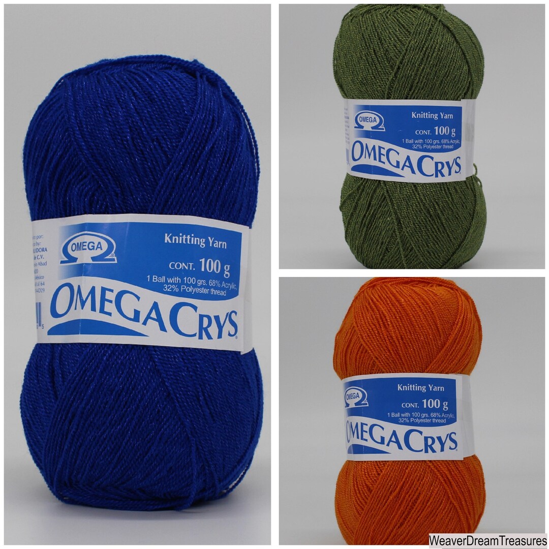 OMEGACRYS 100grs by Omega. Crystal Thread. Fine Crystal Yarn. - Etsy