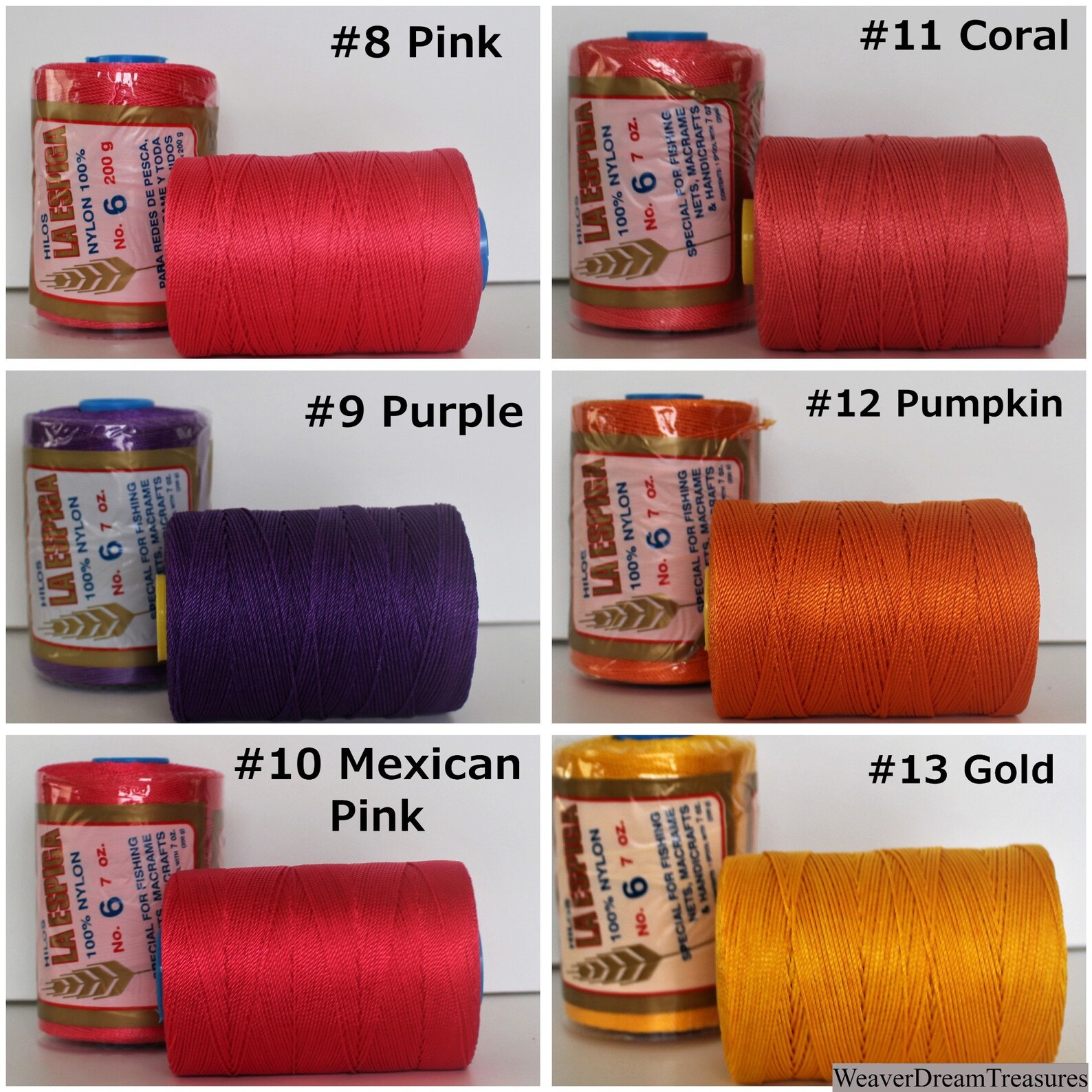 La Espiga No.6 100% Nylon. Omega. Crochet Thread for Crafts - Etsy