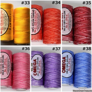 Nylon No. 5 - OMEGA Variegated / 100% Nylon String Cord. / Crochet ...