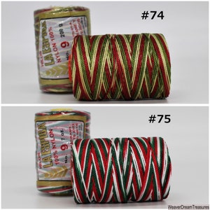 La Espiga No.9 Variegated (omega) - 100% Nylon, Crochet Thread, Thread ...
