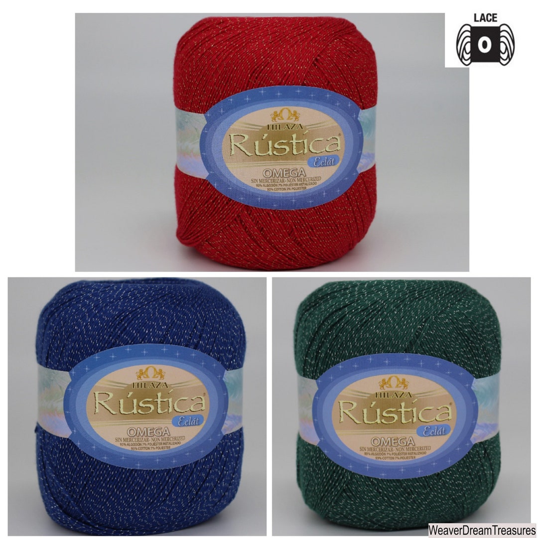 RUSTICA ECLAT 153grs by Omega. Fine Cotton Yarn for Crocheting and ...
