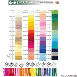 Crochet Thread Size 20 (30g) / Omega Crochet Thread / 100% Fine ...
