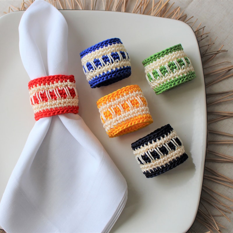 Crochet Napkin Rings - Etsy