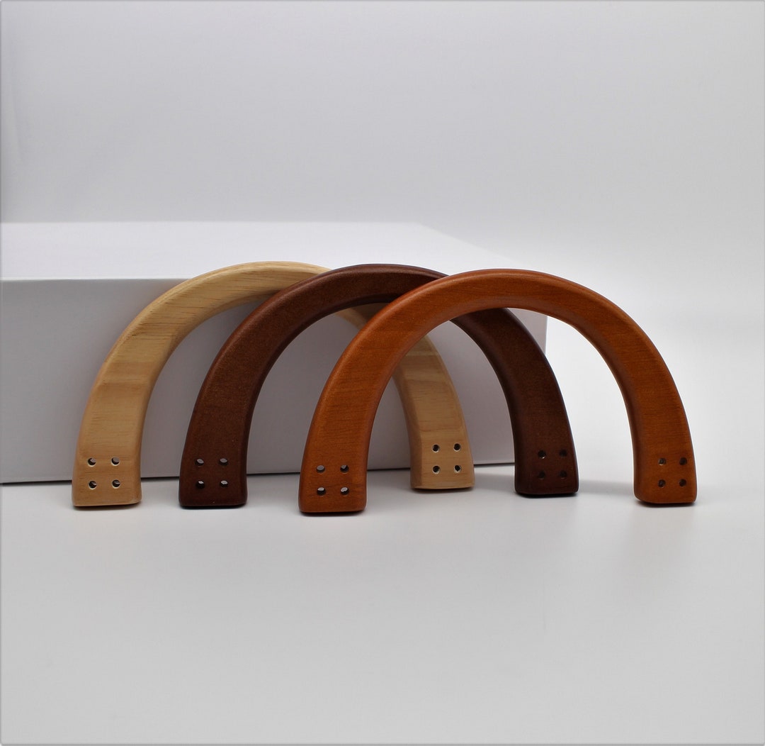 1 Pair Purse Handles, Wood Handles for Bags, Bag Making Supplies ...