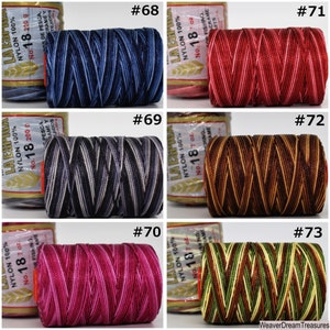 La Espiga No.18 Variegated (omega) - 100% Nylon, Crochet Thread, Thread ...