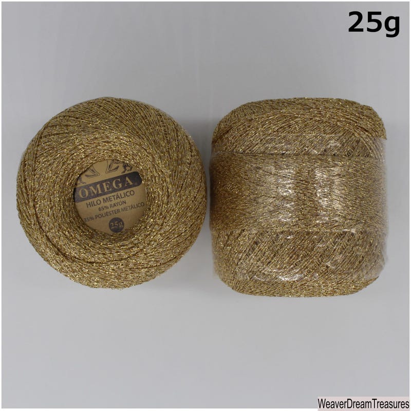 Metallic Yarn - Etsy