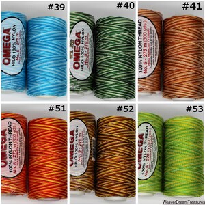 Nylon No. 5 - OMEGA Variegated / 100% Nylon String Cord. / Crochet ...