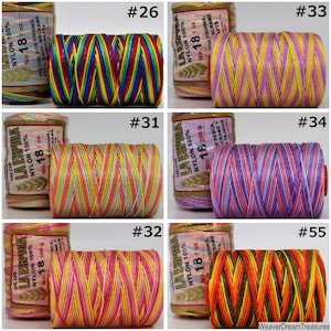 La Espiga No.18 Variegated (omega) - 100% Nylon, Crochet Thread, Thread ...