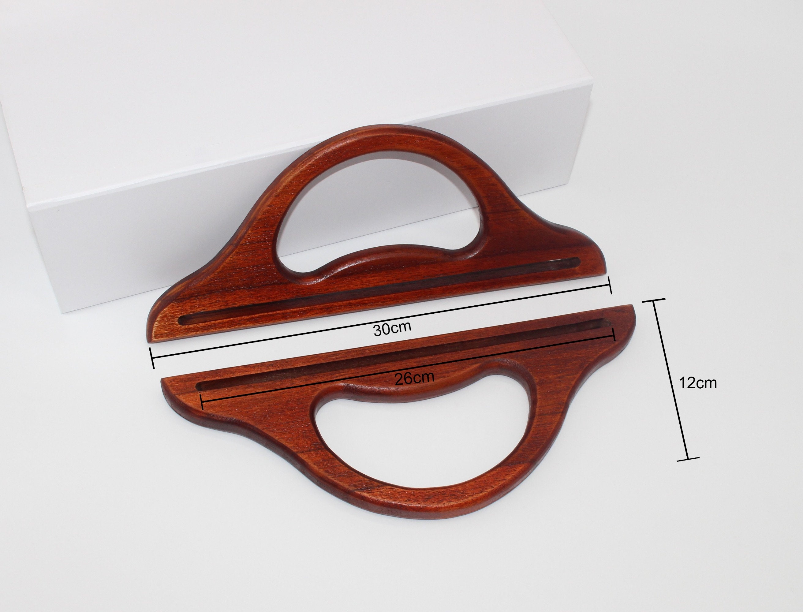 1 Pair Purse Handles, Wood Handles for Bags, Bag Making Supplies ...
