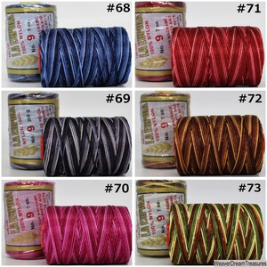 La Espiga No.9 Variegated (omega) - 100% Nylon, Crochet Thread, Thread ...