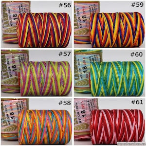 La Espiga No.18 Variegated (omega) - 100% Nylon, Crochet Thread, Thread ...