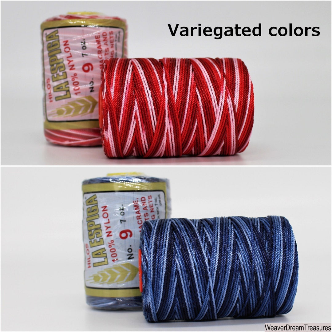 La Espiga No.9 Variegated (omega) - 100% Nylon, Crochet Thread, Thread ...