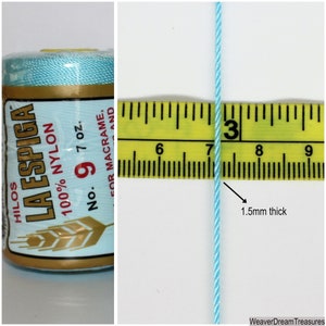 La Espiga No.9 - 100% Nylon Omega, Crochet Thread, Thread for Crafts ...