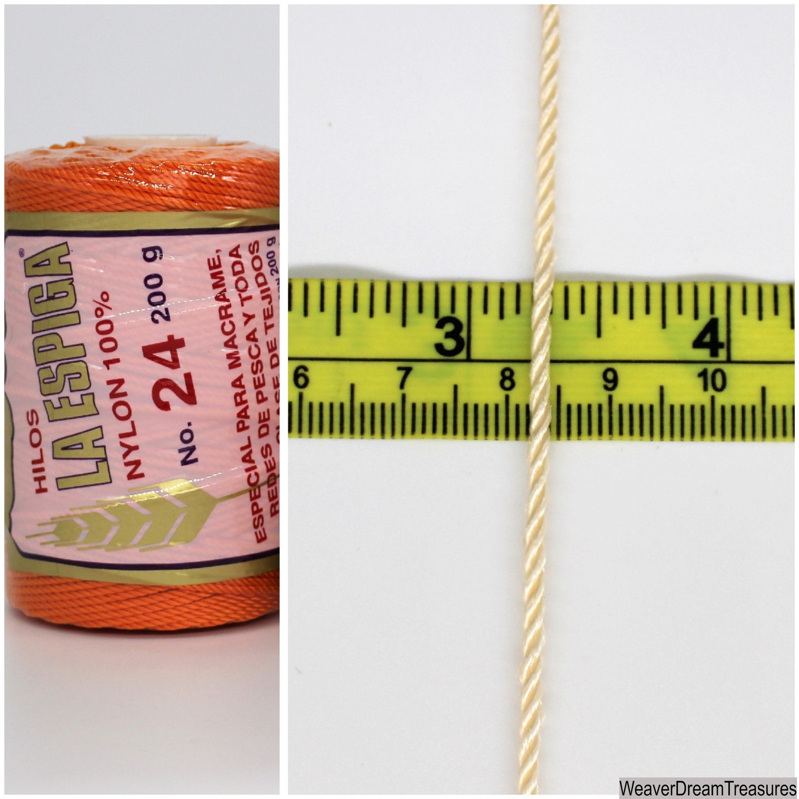 La Espiga No.24 100% Nylon Omega Crochet Thread Nylon for - Etsy