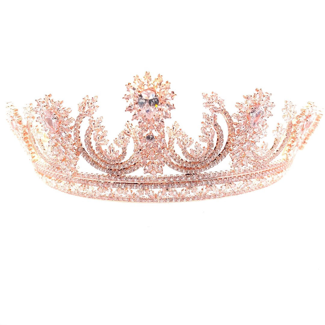 CZ Double Band Tiara - Etsy