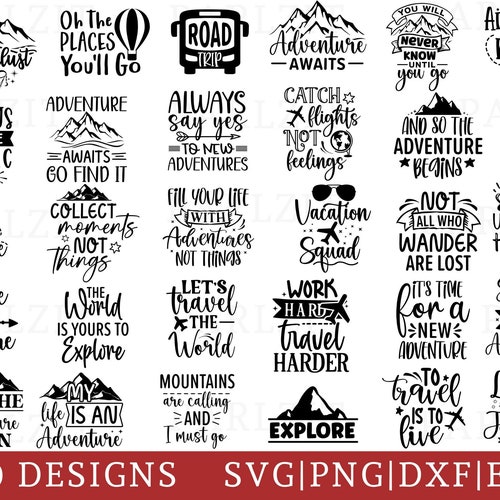 Adventure SVG Bundle Camping SVG Road Trip Svg Adventure - Etsy