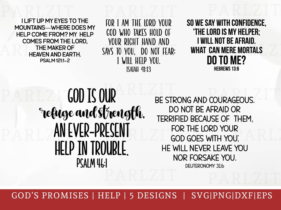 Christian Help Bible Verse SVG Bundle: Religious Scripture (digital ...