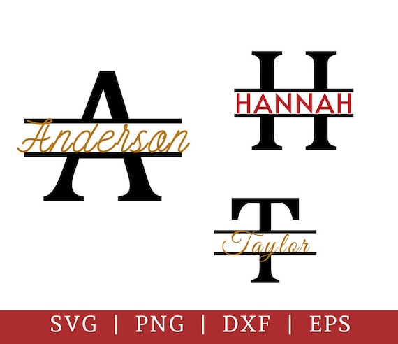Split Monogram Svg Png Split Monogram Font Svg Split Monogram - Etsy