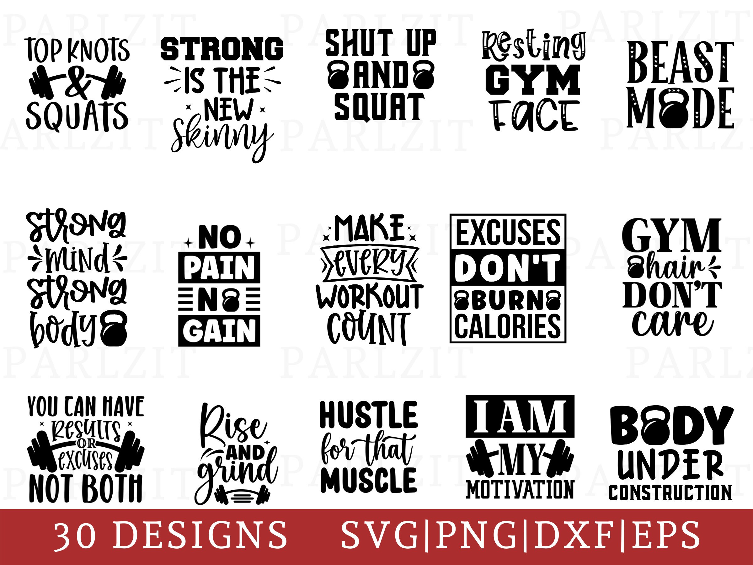 Workout Svg Bundle Fitness Svg Gym Svg Exercise Svg Work - Etsy