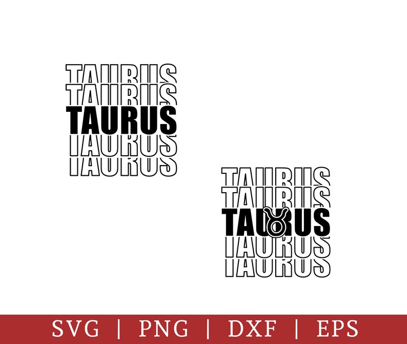 Taurus Svg Zodiac Sign Svg Taurus Birthday Svg April - Etsy