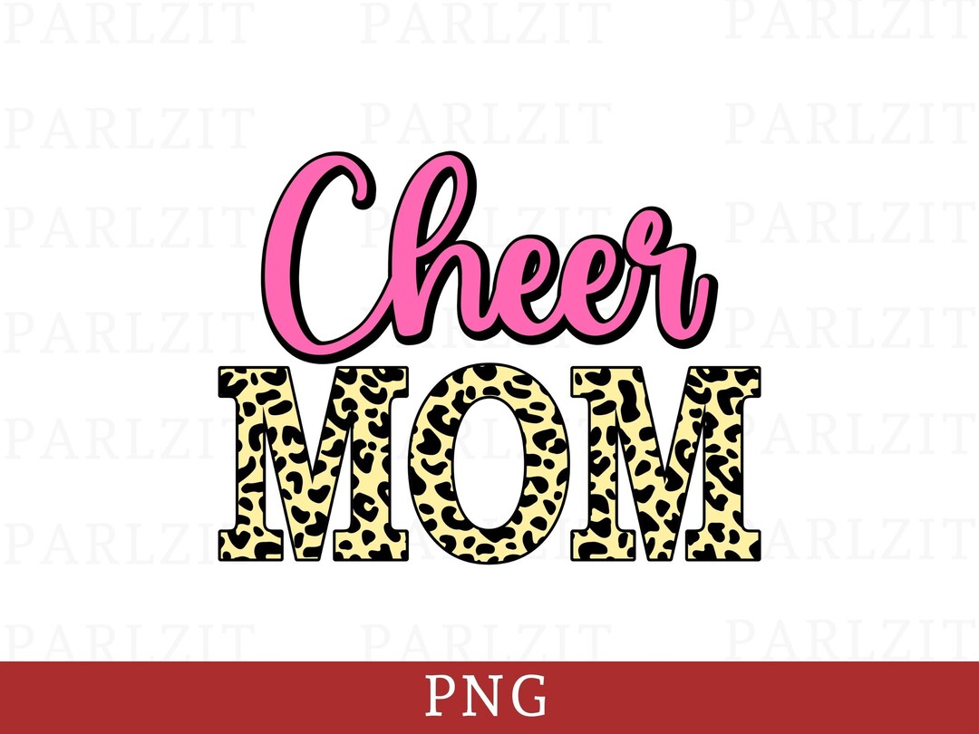 Cheer Mom Leopard Print Design (PNG) - Etsy