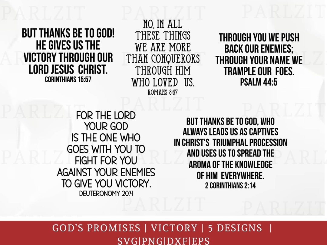 Victory SVG, Prosperity Svg, Christian Svg, Bible Verse Svg, Scripture ...