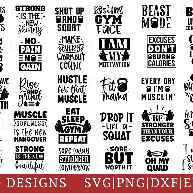 Exercise Svg - Etsy