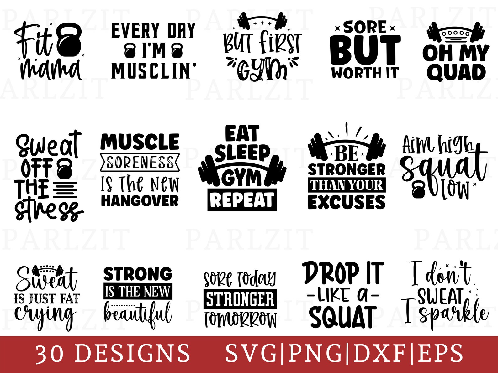 Workout Svg Bundle Fitness Svg Gym Svg Exercise Svg Work - Etsy