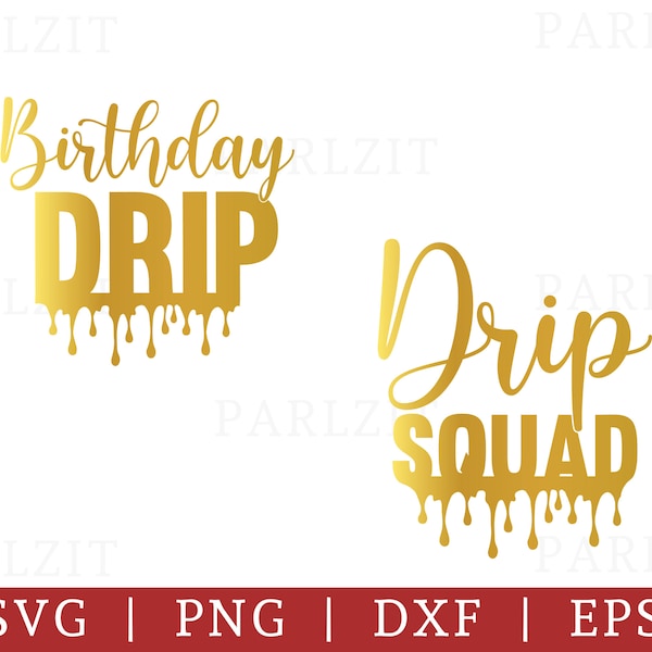 Drip Svg - Etsy