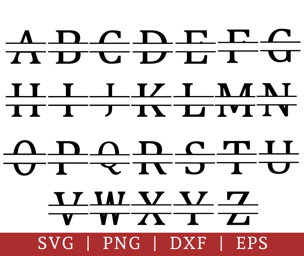 Monogram Svg Png Dxf Circle Monogram Font Bundle Svg Split - Etsy