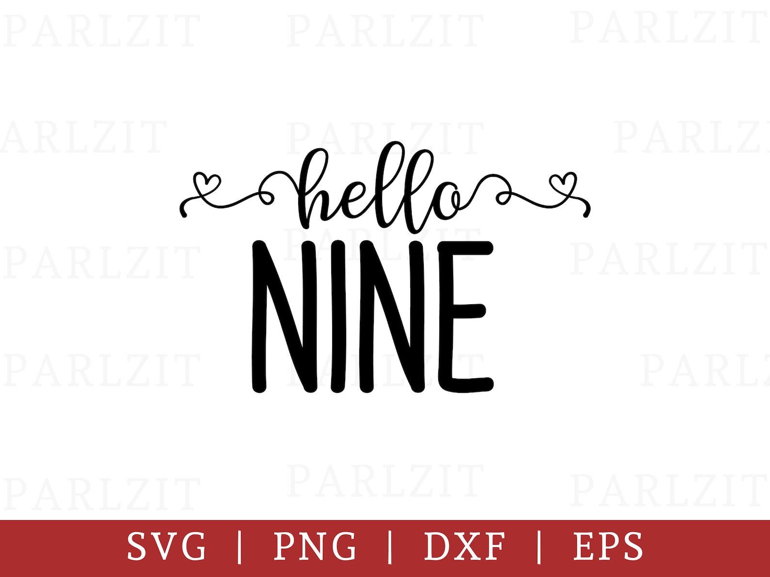 Hello Nine Designs in SVG DXF EPS and Png Formats - Etsy