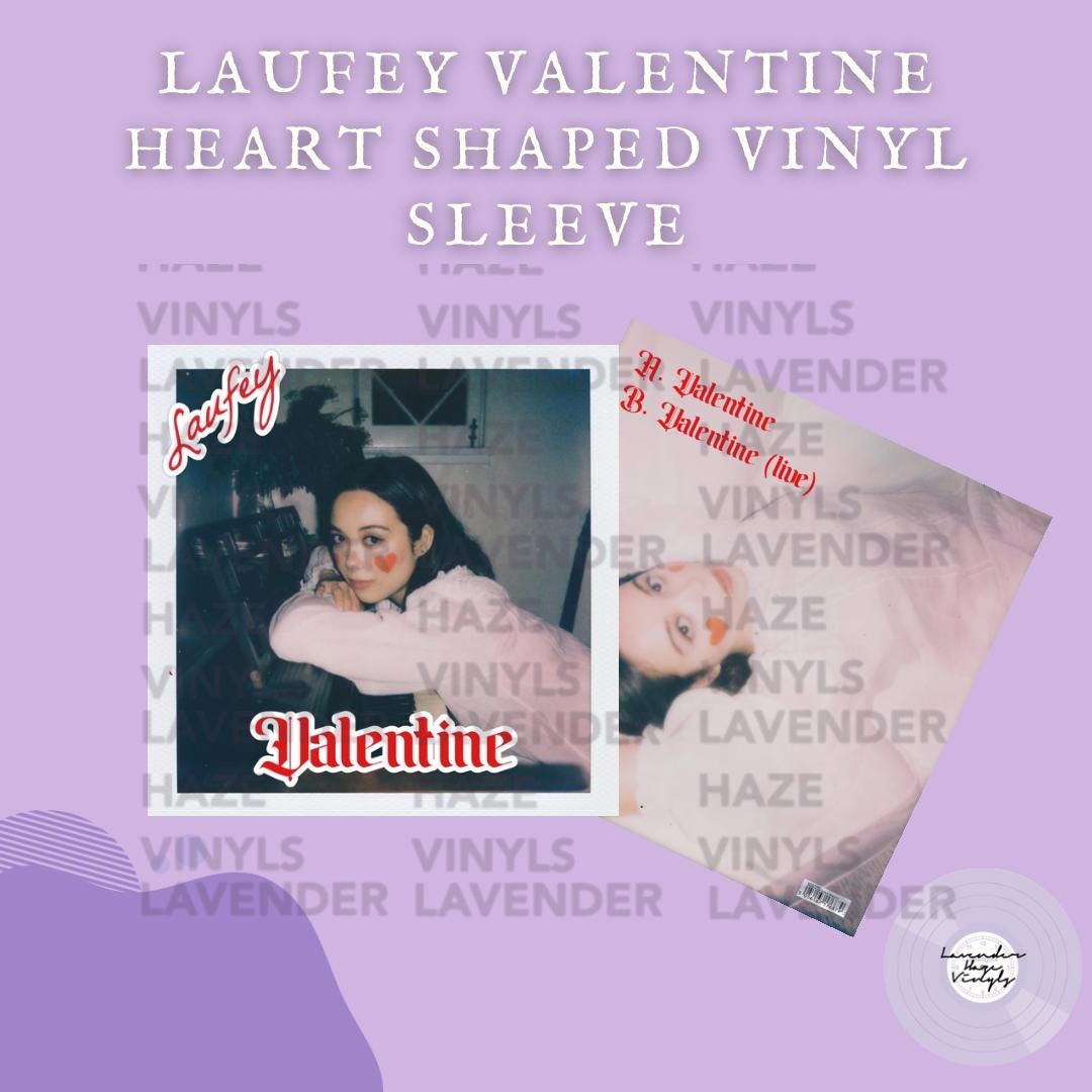 Laufey Valentine Vinyl Sleeve - Heart Shaped Vinyl - Etsy