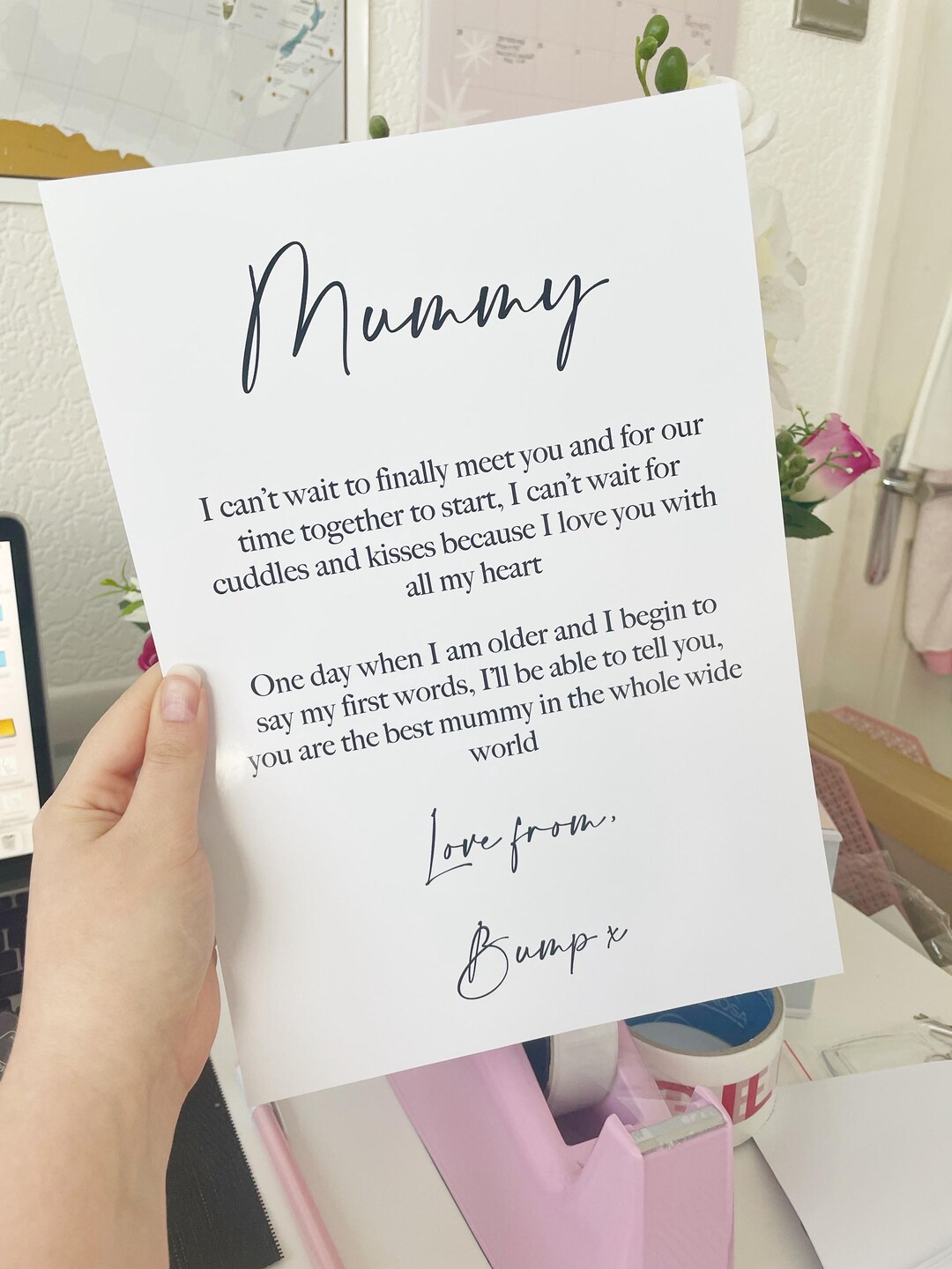 Mummy to Be | Printable | Mum Poem | Mothers Day Gift Wall Print Poster ...