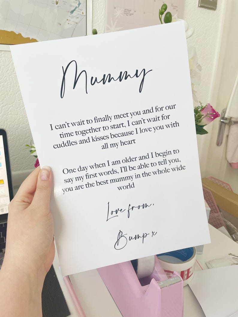 Mummy to Be | Printable | Mum Poem | Mothers Day Gift Wall Print Poster ...