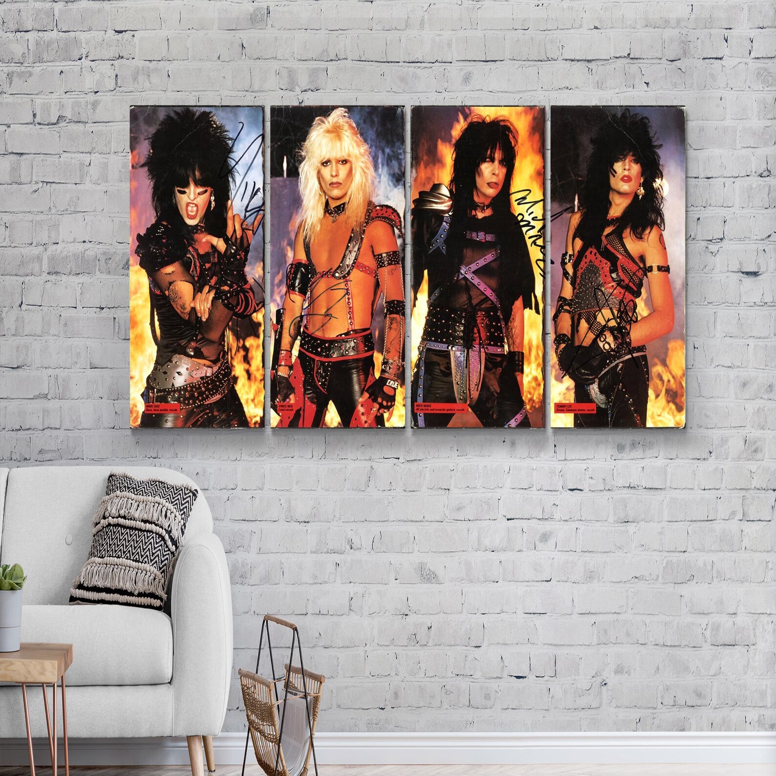 Mötley Crüe Canvas Painting, Wall Art, Wall Decor, Canvas Painting ...