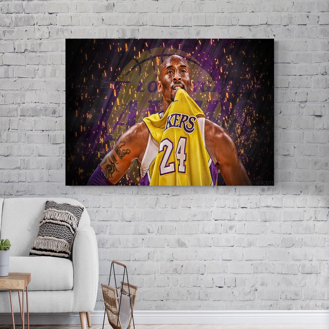 KOBE BRYANT Canvas, Wall Art, Wall Decor, Canvas Painting, Modern Wall ...