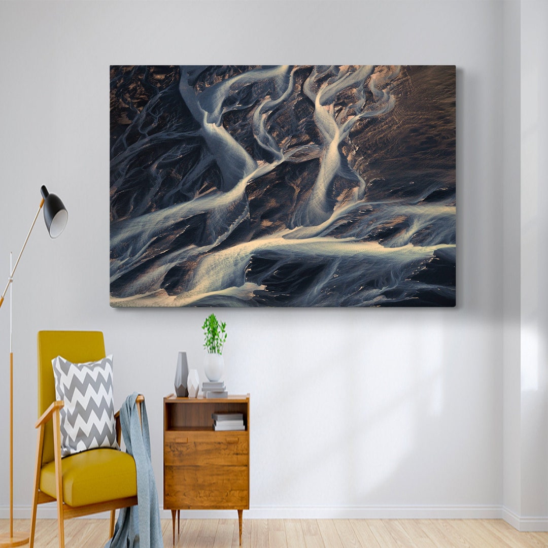 Black, Grey Art, Abstract Wall Art, Living Room Decor, Colorful Decor ...