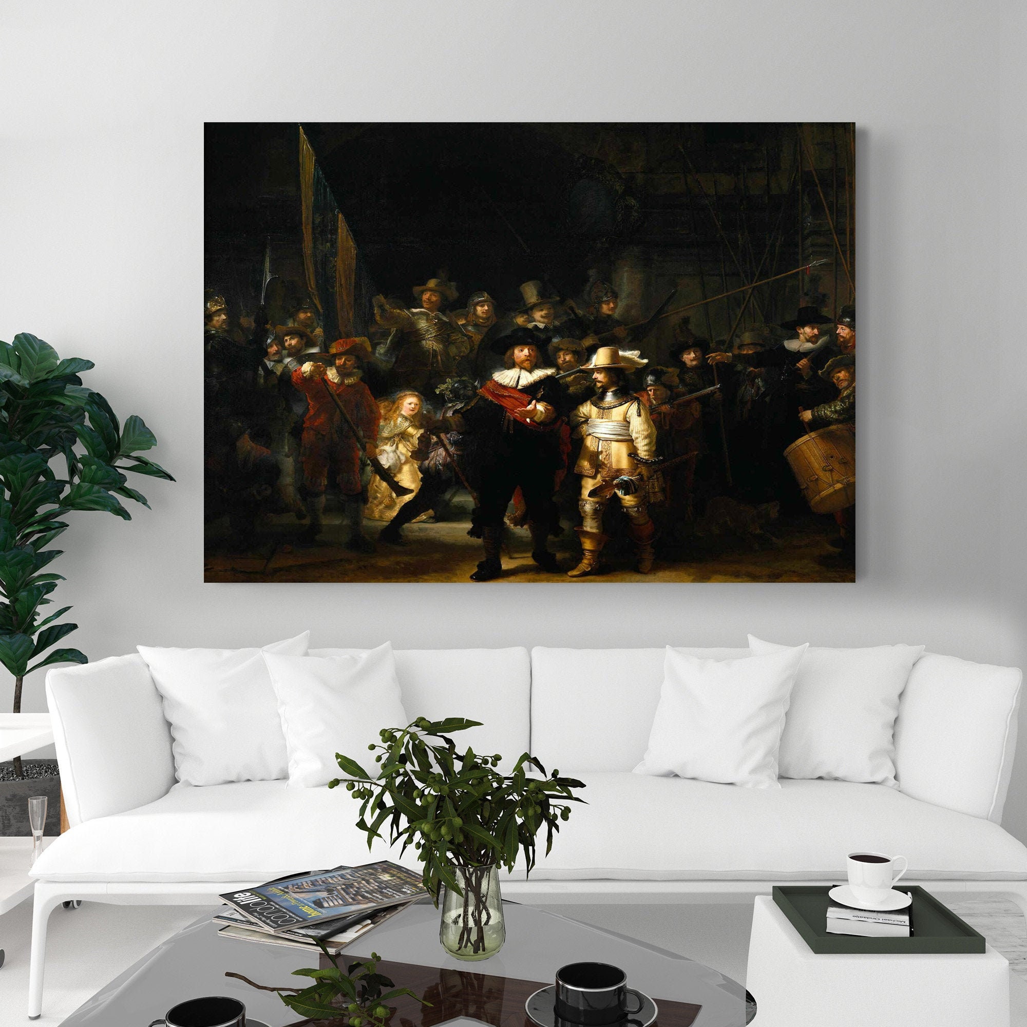 The Night Watch Canvas Painting Rembrandt van Rijn's | Etsy