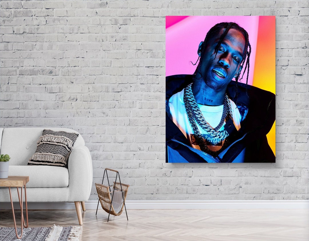 Travis Scott Canvas Painting, Wall Art, Wall Decor, Canvas Painting ...