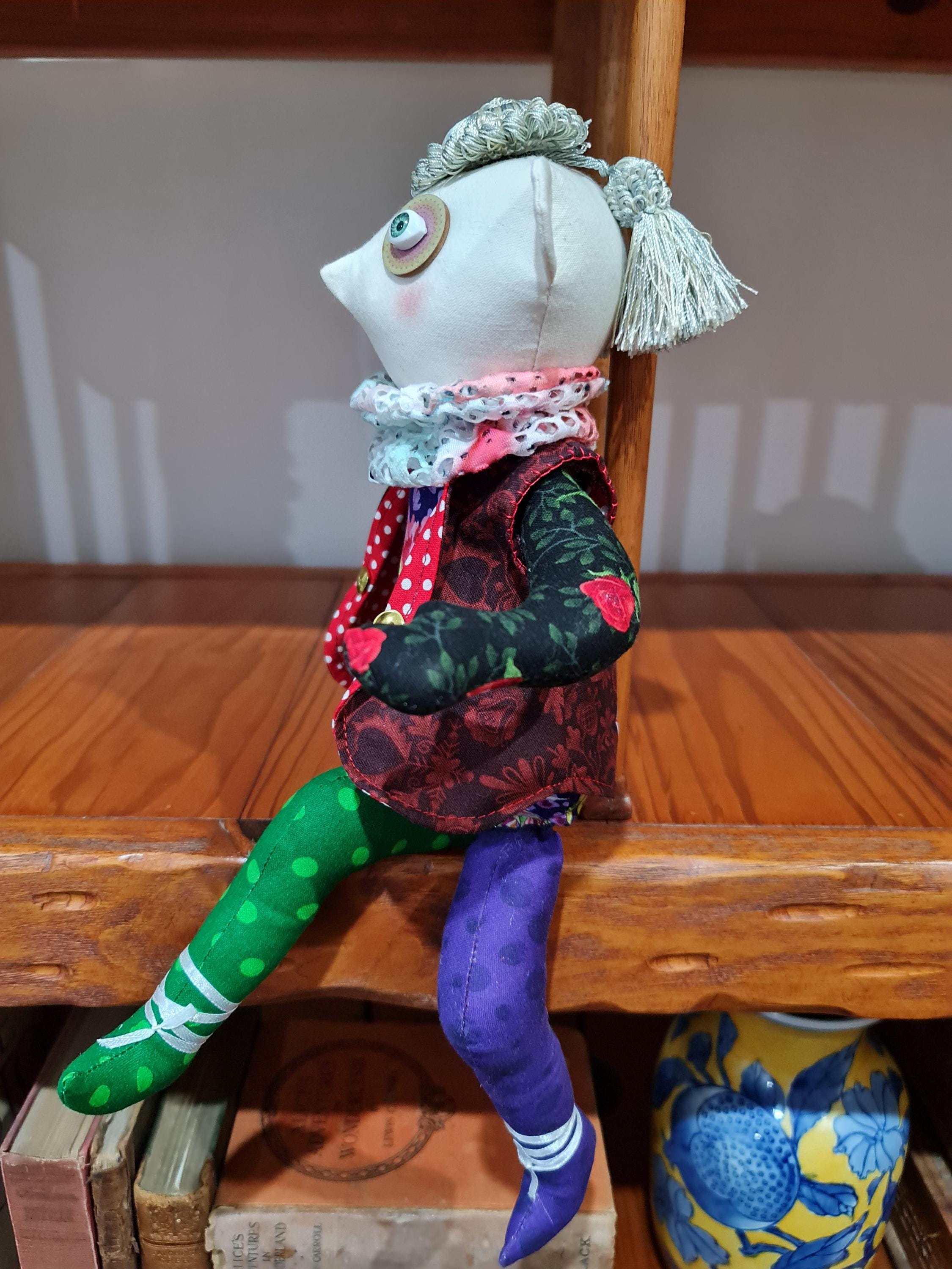 Handmade Art Doll Toobee Ornottobe, Quirky Cute Shakespearean Actor ...