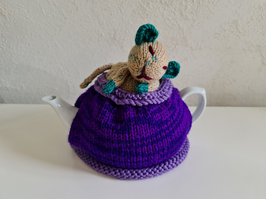 Handknitted Door Mouse Tea Cosy, Tea Cosy, Dormouse, Handknit, Fun Tea ...