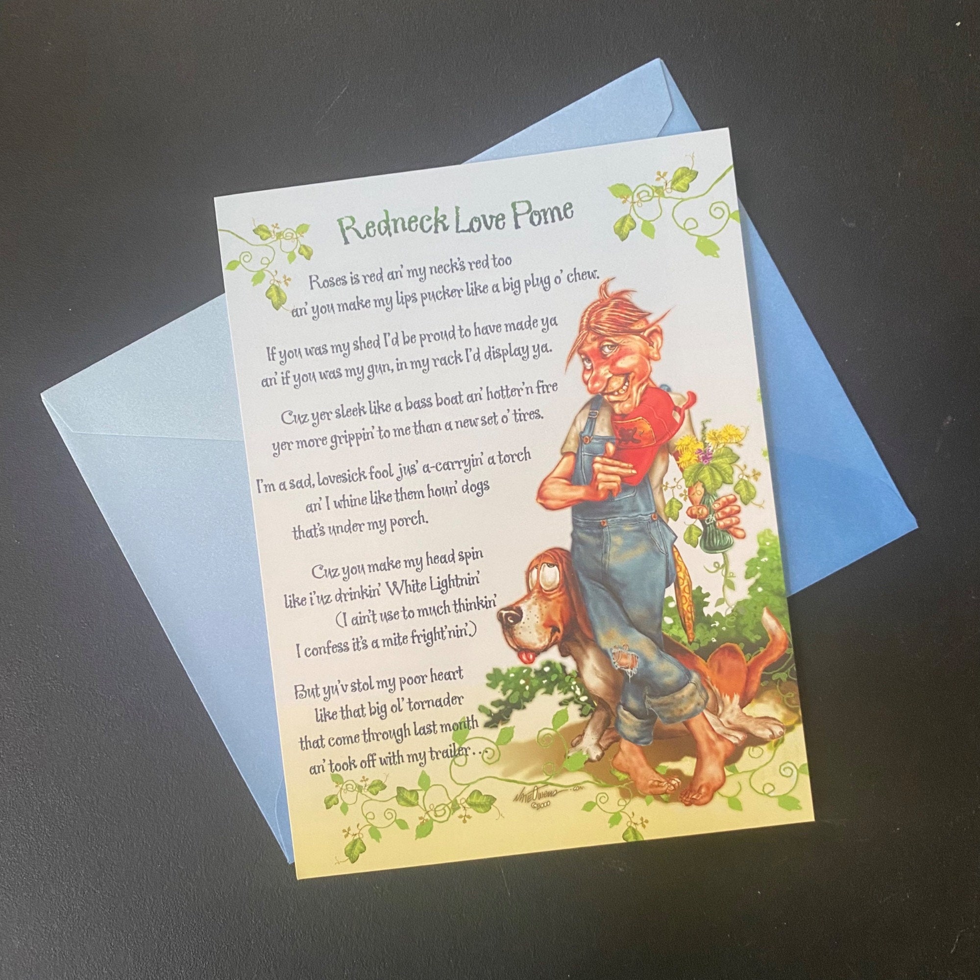 6/pk Bundle Nate Owens kudzu Be My Sweetie Redneck Love Pome poem ...