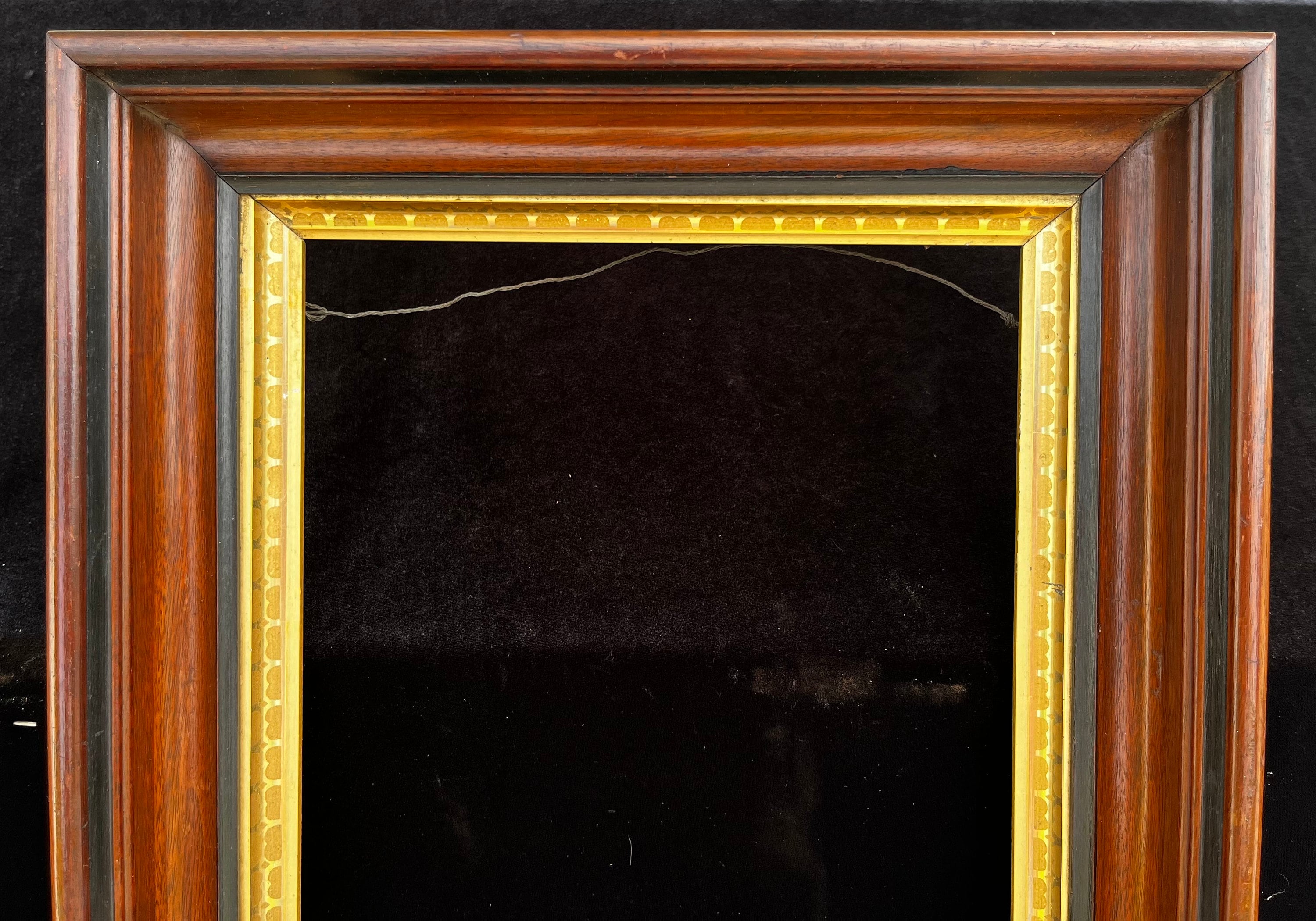 Antique Ornate Victorian Walnut Picture Frame 10 X 12 Gold Gilt Stencil ...