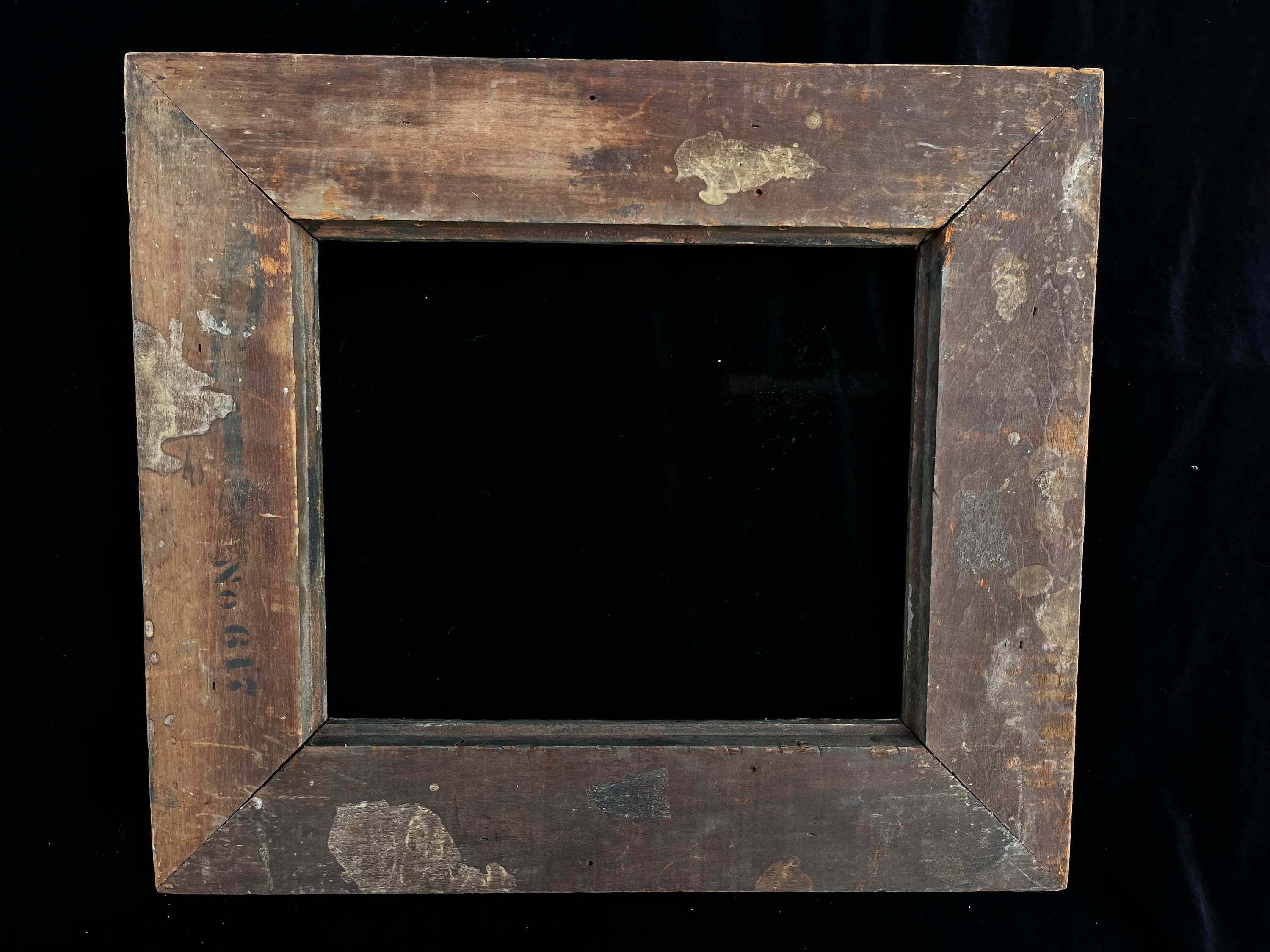 RARE Antique Aesthetic Victorian Picture Art Frame Wood Gold Gilt Green ...