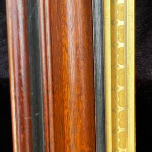 Antique Ornate Victorian Walnut Picture Frame 10 X 12 Gold Gilt Stencil ...