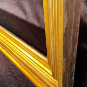 LARGE Antique Lemon Gold Gilt Wood Picture Painting Frame 18 X 32 ...