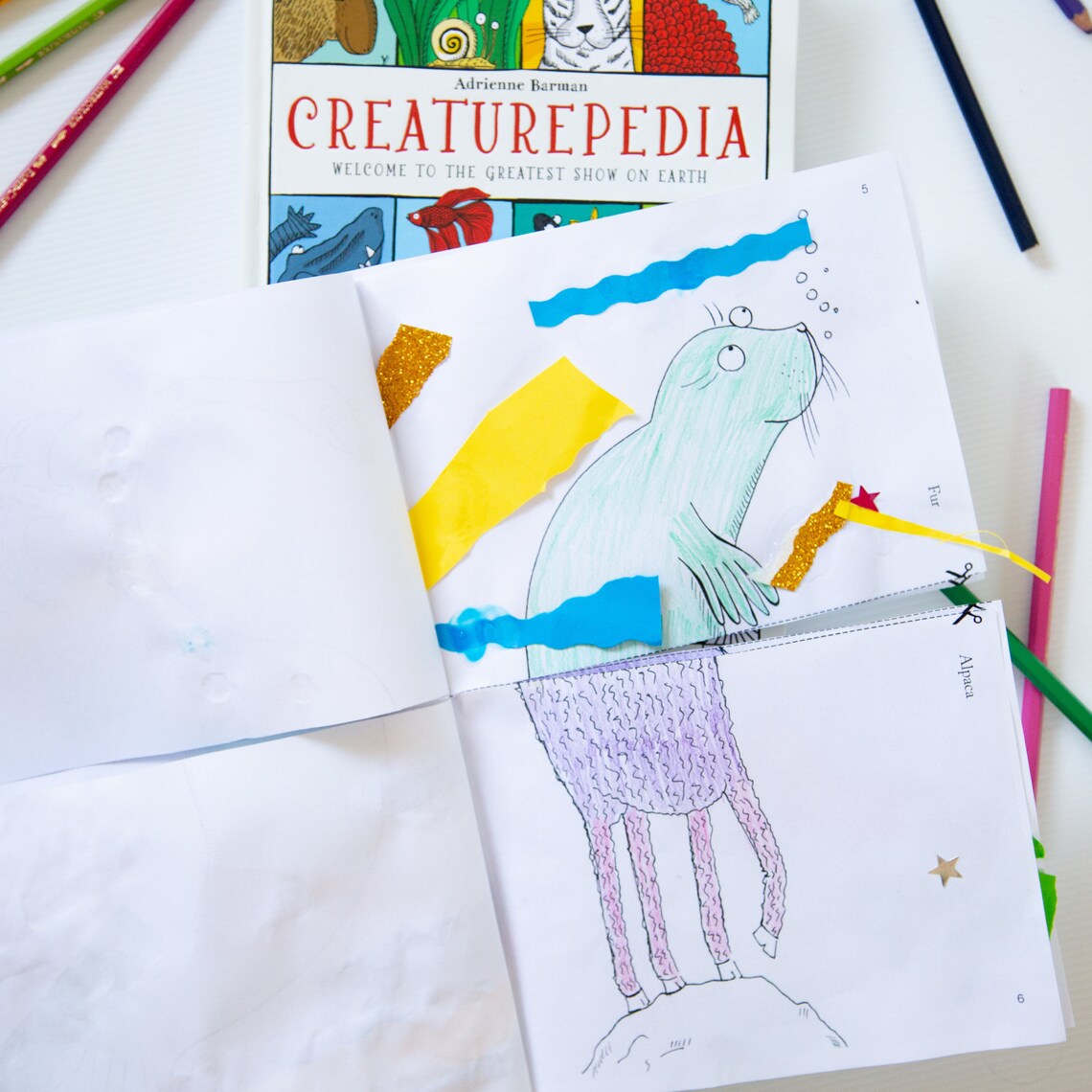 Fantasy Animal Flip Book Printable Craft Activity - Etsy