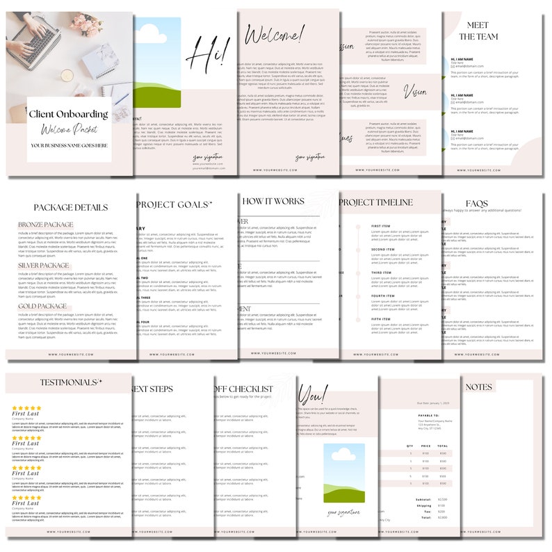 Customizable Client Onboarding Template welcome Packet Client ...